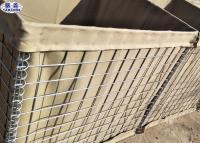 China Army Defensive Hesco Barrier , Mesh Gabion Box Wall 4.0 Mm Spring Wire for sale
