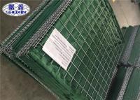 China Gavanized Defensive Gabion Barrier Geotextile Anti -  Rust Feature for sale