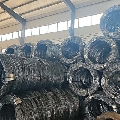 China Hot Dipped Galvanized BTO-22 Security Fencing Razor Reinforced Barbed Wire For Fence for sale