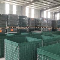 China Zinc&Aluminum 350g Defensive Barriers For Sentry Welded 7.62*7.62 cm Sand Retaining Wall Barriers for sale