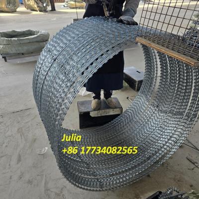China BTO 16 Razor Barbed Wire EGOZA Security Fence Barrier For Perimeter Protection for sale
