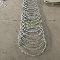 China Ukrain Hot Dipped Galvanized Egoza BTO-16 1100mm Diameter Razor Wire for Border Protection Fence for sale