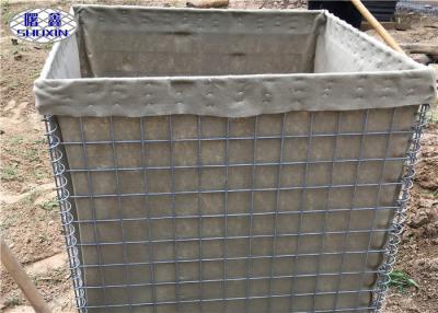 China SX9 Sand Fileld HESCO Defensive Barriers / Geotextile Lined Military Gabion Barriers for sale
