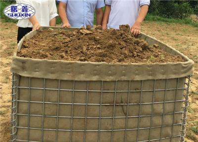 China Galvanized Welded HESCO Barriers SMIL 19 Zinc - Aluminum Coated Finishing for sale