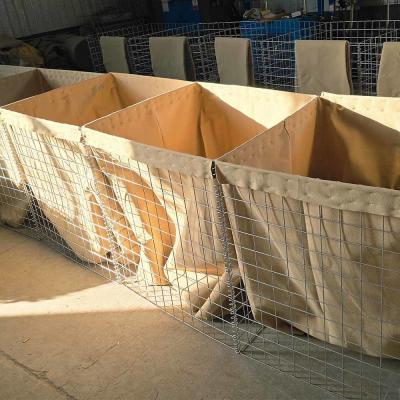 China Heavy Duty Mil 6 Defensive Barriers Defensive Bag Gabion Bastions Hesco Barrier Price for sale