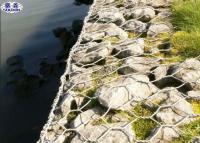 China PVC Coated Stone Filled Gabions , Stone Retaining Wall Gabion Cages for sale