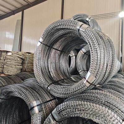 China 500 M Barbed Wire Galvanized Razor Wire Anti Climb Bird Protective for sale