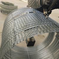 China Hot Dip Galvanized Cross Razor Barbed Wire BTO-22 for High Security Fencing for sale
