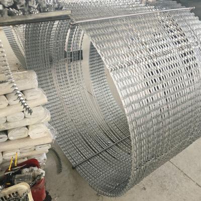 China KN Galvanized Barbed Wire Security Fencing With Barbed Blade From China Razor Wire for sale