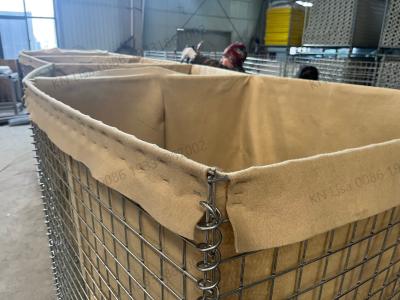 China Galvanized Sand Wall Welded Defensive Barrier Explosion Proof Cage Flood Defense Gabion Blast Wall Geotextile Bastion Barriers for sale