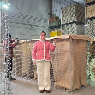 China Mil 1 Defensive Barrier Hesco Barrier Galvanized Welded Mesh Prefabricated Flood Control Military Fortifications Easy Assembly for sale