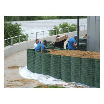 China Defensive Barrier Galfan Coated Heavy Duty Blast Resistant Welded Wire Mesh Protection  Stand Bag Cage for sale