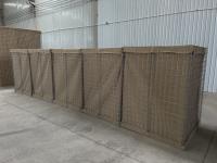 China Defensive Barrier Galfan Coated Heavy Duty Blast Resistant Welded Wire Mesh Protection  Stand Bag Cage for sale
