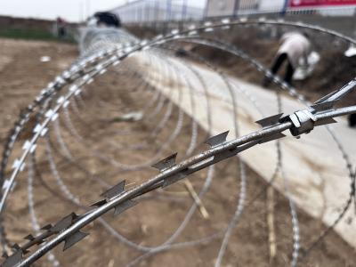 China Highly Ductile Anti-Climbing Corrosion-Resistant Razor Barbed Wire Mesh for Security Fence for sale