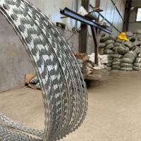 China Wholesale Good Price Galvanized Razor Barbed Wire 500 Meter Length Barbed Wire Fence for sale