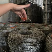 China Stainless Steel Barbed Galvanized Good Price  Razor Barbed Wire 500 Meter Length Barbed Wire Fence for sale