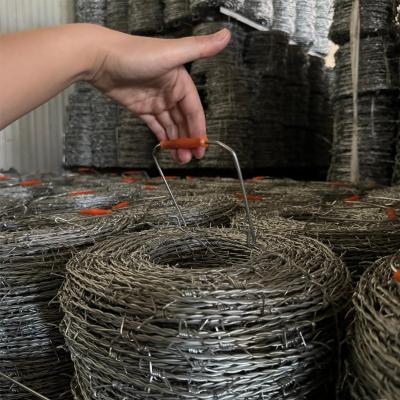 China Stainless Steel Barbed Galvanized Good Price  Razor Barbed Wire 500 Meter Length Barbed Wire Fence for sale