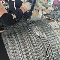 China 110cm Hot Dipped Galvanized Razor Wire | Anti-Intrusion Border Security Fence for sale