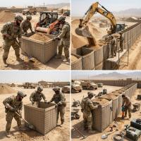China Heavy Duty Military Sand Filled Barriers Blast Wall for sale