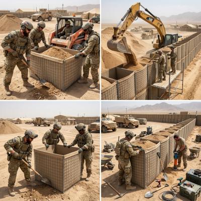 China Heavy Duty Military Sand Filled Barriers Blast Wall for sale
