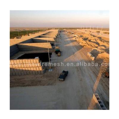 China Customized 0.61x0.61x1.22m Deep Welding Sand Filled Barriers For River Protection/Military Defensive in Ghana for sale