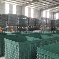 China Heavy Galvanized Iron Wire Mesh Sand-filling Mil10 Defensive Barrier Wall HESCO Military Barriers for sale