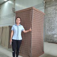 China 50mmx50mm Steel Wire Mesh Defensive Barrier Safety Barrier Sand  Wall for sale