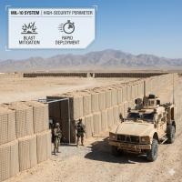 China Hot Dipped MIL-10 Secure Perimeter Sand Filled Barriers Defense Bastion for sale