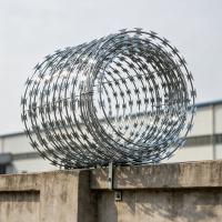 China Heavy Duty Galvanized Razor Barbed Wire BTO-22 Anti-Climb Security Fence for Warehouse for sale