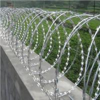 China Factory Price Razor Barbed Wire Roll Sharp Concertina Blade Wire Anti Theft Security Fencing Wire Mesh For Sale for sale