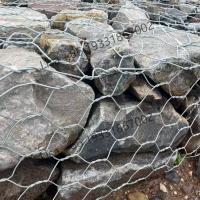China Wholesale Price Slope Protection 2x1x1m PVC Crimped Woven Hexagonal Gabion 80x100mm Durable Galfan Galvanized Gabion Box Basket for sale
