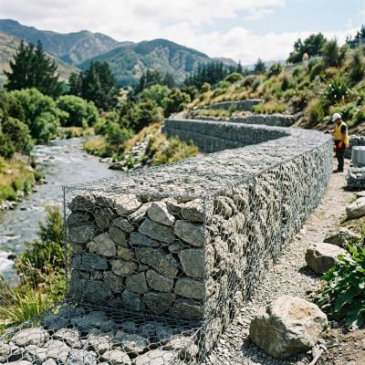 China Factory Direct Woven Mesh Gabion Boxes for Riverbank Protection for sale
