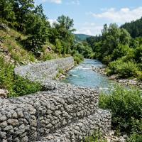 China PVC Coated Hexagonal Woven Gabion Baskets for Retaining Wall for sale
