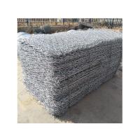China Galvanized/PVC Coated Gabion Box Wire Mesh Three-twist Gabions Retaining Walls For Sale In Tanzania for sale