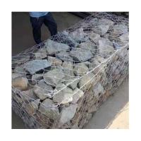 China Galvanized/PVC Coated Gabion Box Wire Mesh Three-twist Gabions Retaining Walls For Sale In Tanzania for sale