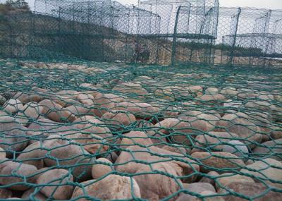 China Pvc Coated Gabion Baskets , Rock Filled Gabion Cages For Seaport Engineering for sale