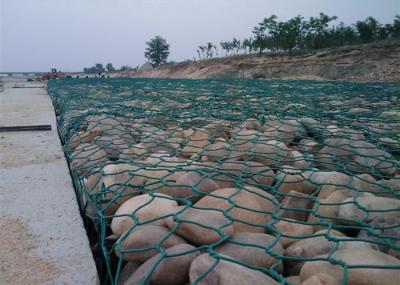 China Durable Wire Mesh Stone Retaining Wall , Gabion Wall Baskets For Civil Construction for sale