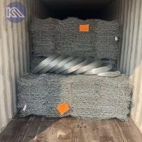 China Hexagonal Heavy Hexagonal Gabion Baskets Featuring Wooden Pallet Packaging Wire Mesh Gabions for Retaining Walls Soil Stabilization Landscaping for sale