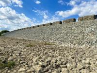 China Zn95% Al5% Galfan Coated Anti-rust 2*1*1m Gabion Basket for slope protection & mine restoration for sale