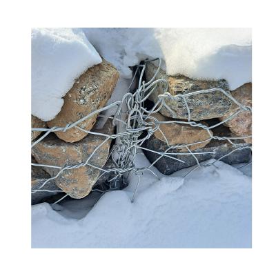 China Good Quality Woven Iron Wire 2*1*1 Gabion Mesh Basket Retaining Wall With Stone Filled for sale