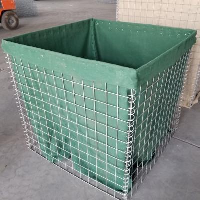 China Galvanized Iron Wire Welded Mesh Gabion Defensive Barrier With Square Holes 4mm Wire Gauge Earth-Filled Perimeter Security for sale