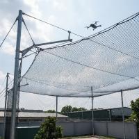 China Flame retardant Stop Drones Overhead Netting Made Of High Tensile Nylon Mesh for sale