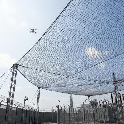 China 50mm X 50mm Knitted Nylon Anti Drone Nets For UAV Prevention for sale