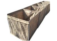 China Hot Dipped Galvanized Welded Gabion Baskets Sand Color Anti - Explosion Wall for sale