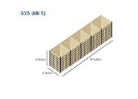 China Welded Wire Mesh Military Barrier , Defensive Wall Hesco Barrier Mil 5 2424 for sale
