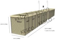 China HESCO Concertainer mil 1 Defence Barrier Wall System for Kuwait for sale
