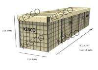 China HESCO MIL 5 Series Military Sand Wall Hesco Barriers Zinc -5% Aluminum Alloy Wire for sale