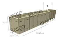 China Geotextile Hesco Sand Filled Barriers Mil 7 Sand Filled Hesco Barrier for sale
