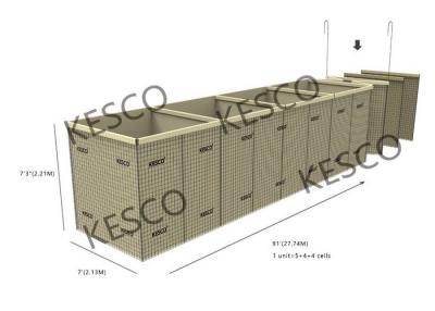 China Geotextile Hesco Sand Filled Barriers Mil 7 Sand Filled Hesco Barrier for sale