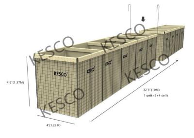China Hesco Bastion Barrier Flood Barrier Control Mil 8 Military Sand Wall for sale